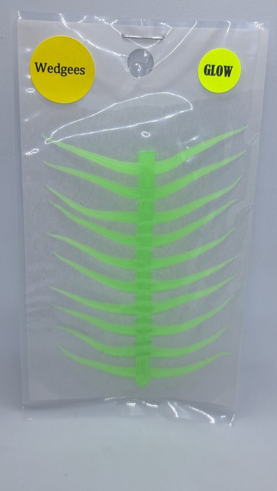 (20) 1.25" WEDGEE TAILS-ICE PLASTICS/PANFISH/BLUEGILL/CRAPPIE/ASSORTED ...