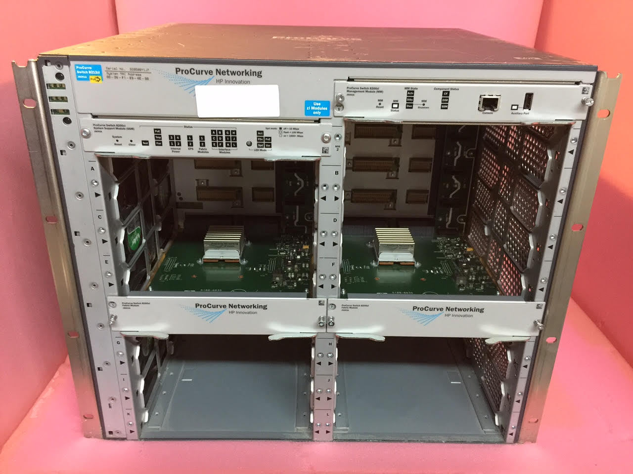 J8715B HP ProCurve 8212zl 1 x J9095A 1 x J9092A 2 x J9093A Switch With ...