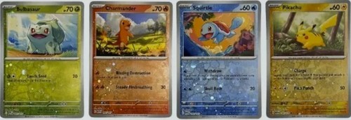 Pokemon Costco 151 Cosmo Foil Promo Set Pikachu Squirtle Charmander ...