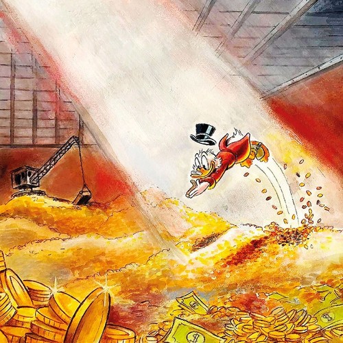 Scrooge McDuck swimming in money - Tony Fernandez - Exclusive Edition ...