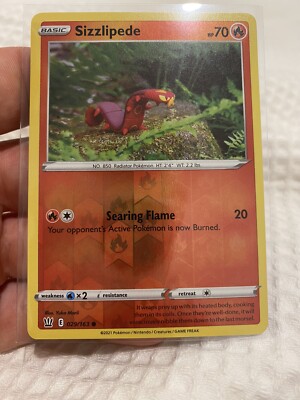 Sizzlipede Reverse Holo Pokémon Card Battle Styles 029/163 Nm | eBay ...