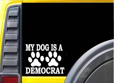 My Dog is a Democrat K462 6 inch Sticker election decal | eBay