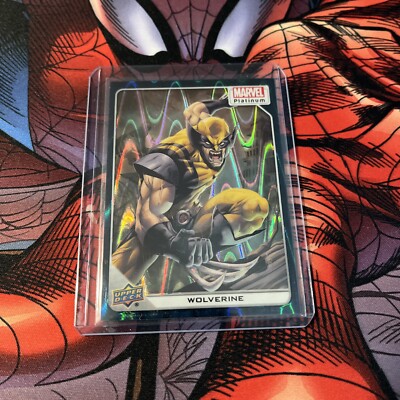 2023 Upper Deck Marvel Platinum #87 Wolverine Teal Wave /799 Parallel ...