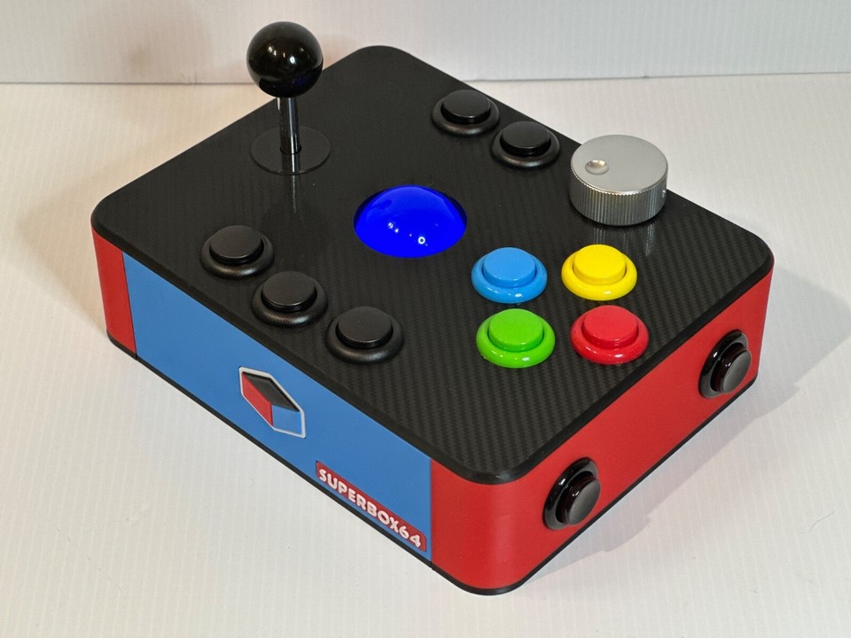 Retro Arcade Box Video Game Console Red Blue Black White 4GB RAM 128GB ...