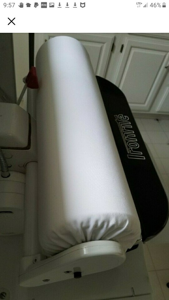 COMBO PAK Ironrite Pad Burlap ONE Roller Cover w/install use care ...
