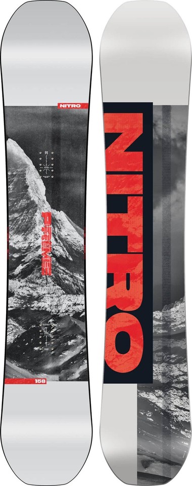 Nitro Prime RAW Snowboard 156 cm Wide & Talent Bindung Natural Gray L ...
