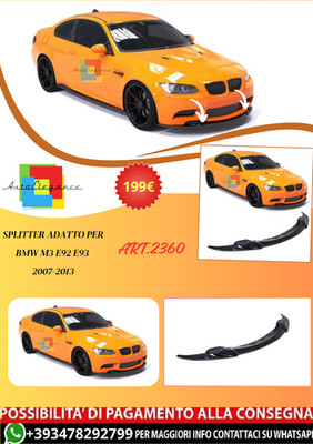 💫ART.2360 Splitter Geeignet Für BMW M3 E92 E93 2007-2013💫 | eBay