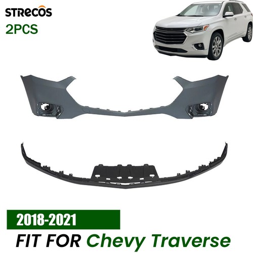 Front Bumper Cover Upper Fit For 2018-2021 Chevrolet Traverse With ...
