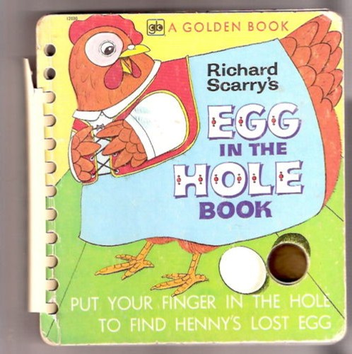 Richard Scarry EGG IN THE HOLE BOOK Ex 1967 Board | eBay