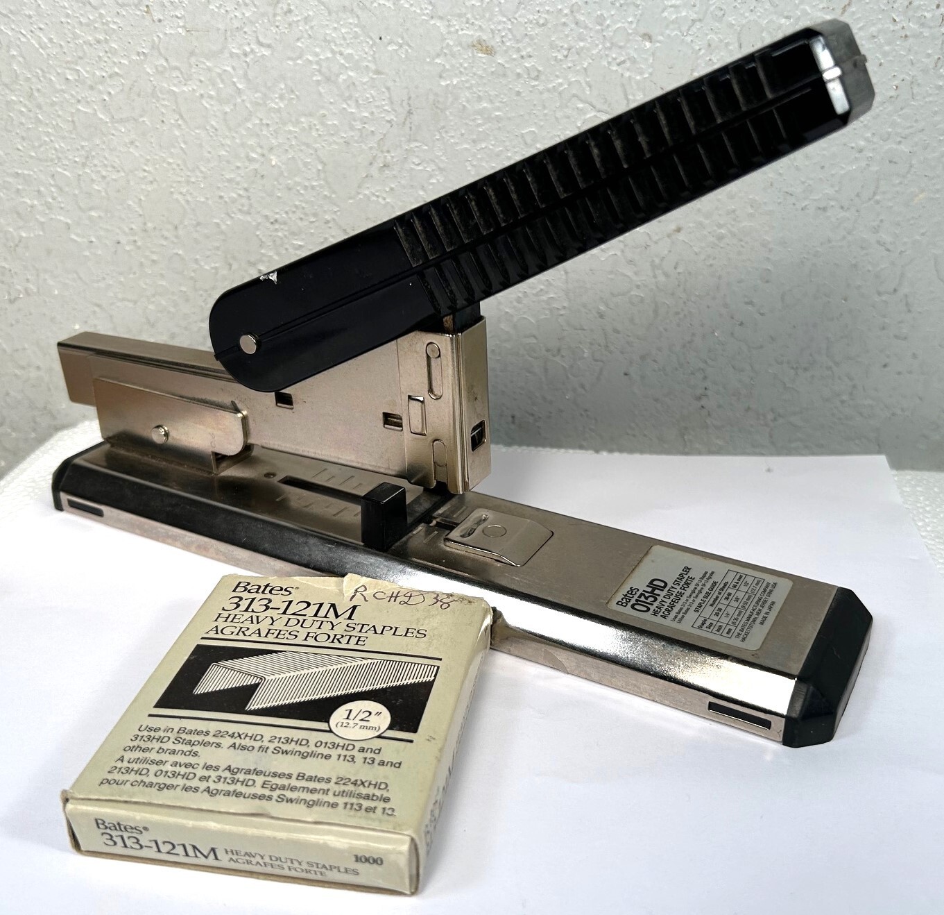 Bates 013HD Heavy Duty Depth Adjustable Stapler w/ Staples | eBay