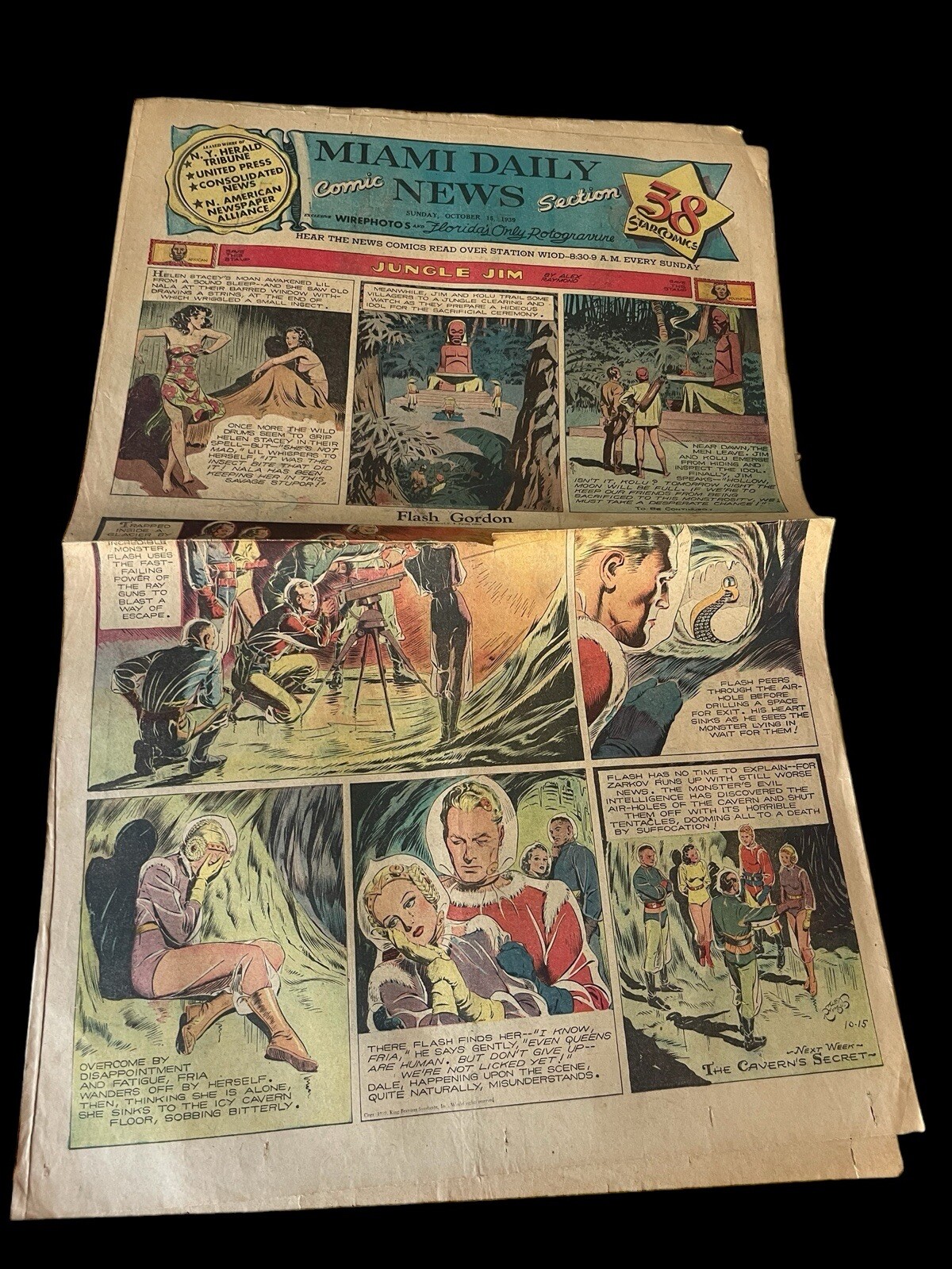 Newspaper Comic Strip 1930s Miami Daily News Full 4 Pages Moon Mullins ...