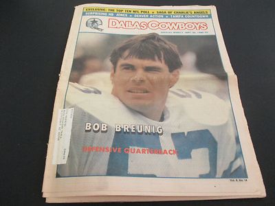 1980 Dallas Cowboys Weekly Bob Breunig RARE | eBay