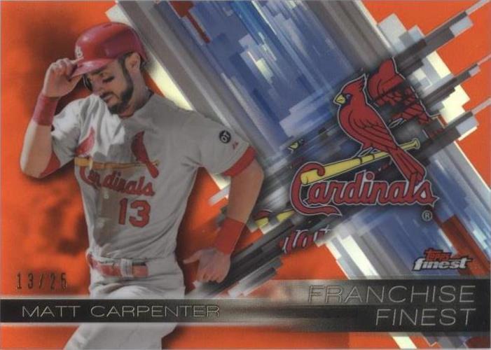 2016 Topps Finest - Franchise Finest Matt Carpenter #FF-MCA Orange ...