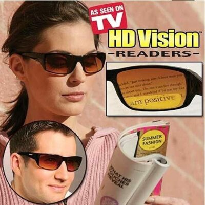 HD Vision Readers Deluxe Bifocal Sunglasses As Seen on TV 3.5 Black ...
