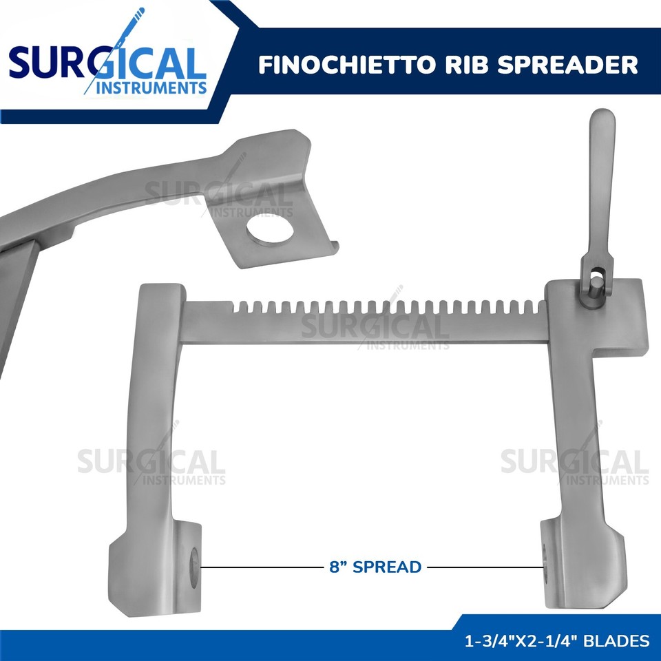 Burford-Finochietto Rib Spreader Retractor 8.00" Spread Stainless ...