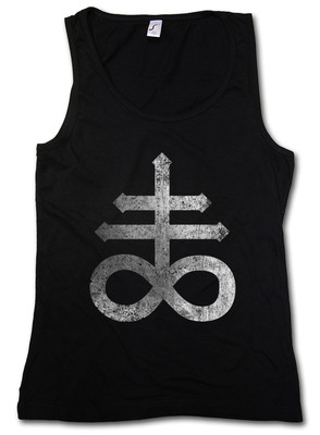 LEVIATHAN CROSS TANK TOP VEST Sulfur Symbol Pentagram 666 Sign Cross ...
