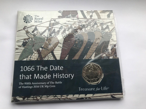Simply Coins~ 2016 BATTLE OF HASTINGS BU 50P FIFTY PENCE COIN IN ROYAL ...