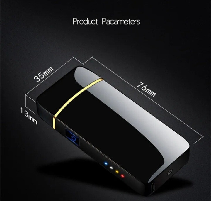 Windproof USB Charge Dual Arc Plasma Ignition Touch Induction Lighter ...