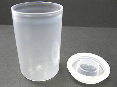 50 New Clear Empty Plastic 35mm Film Tubs Cans Canisters with Caps FREE ...