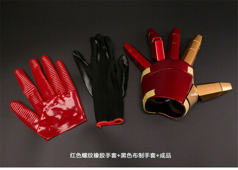 Avengers Iron Man MK42 1:1 Armor Hand Arm LED Gloves Voice Halloween ...