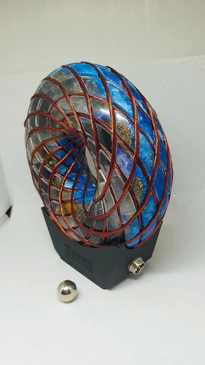 2 UNITs of TORUS rodin coil Vortex 9 '' inch orgonite PEMF with ...