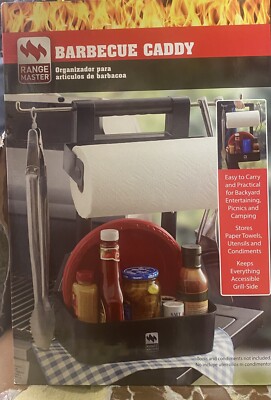 Range Master Barbecue Caddy For Paper Towels Utensils Condiments Easy ...