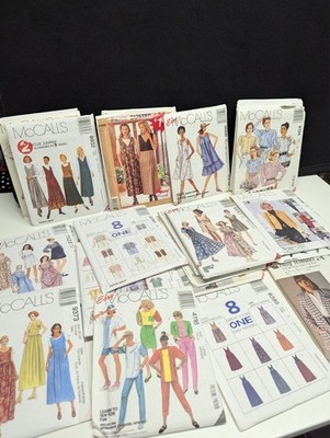 Mixed Lot of 32 McCall's Sewing Patterns Crafts, Kids, Dress ...