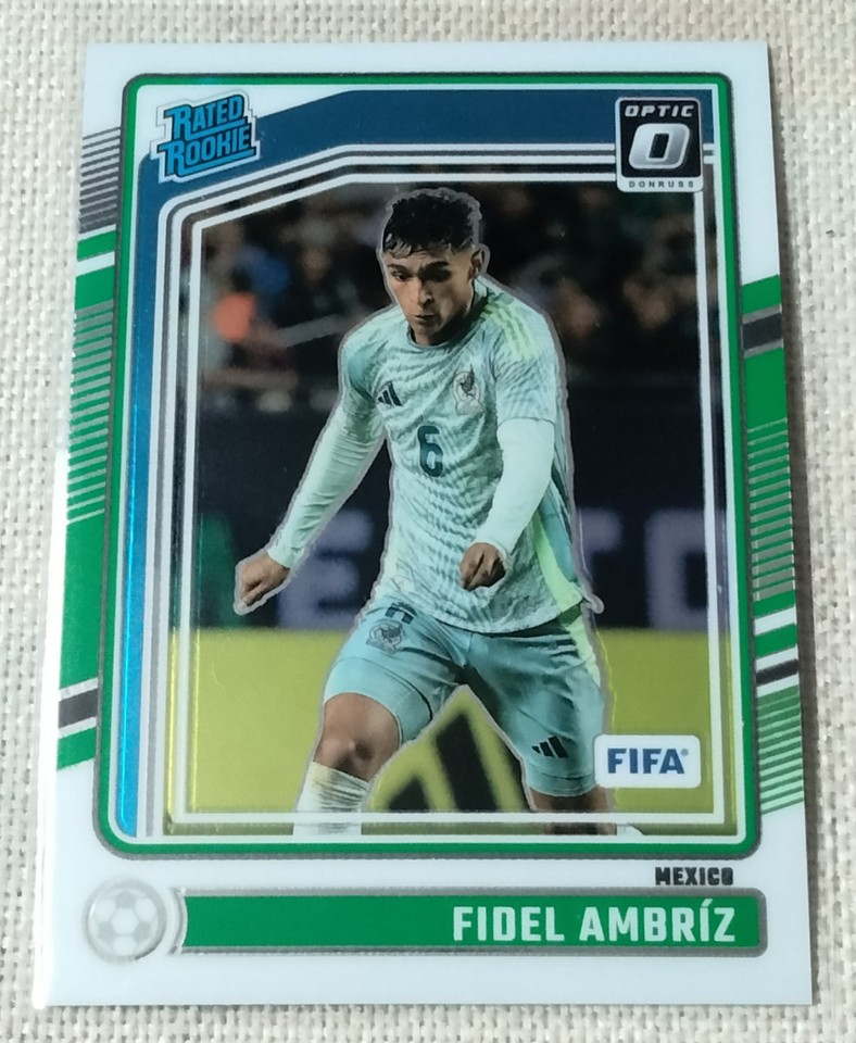 FIDEL AMBRIZ 2024-25 RATED ROOKIE Panini Donruss OPTIC Soccer #199 FIFA ...