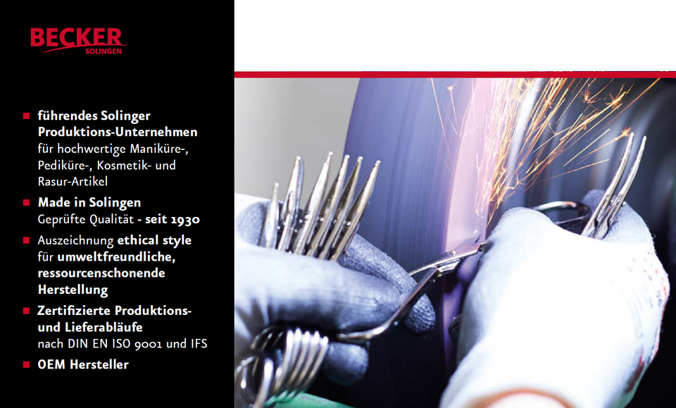 Becker-Manicure Hair Scissors Stainless Steel Micro Serrated Erbe ...