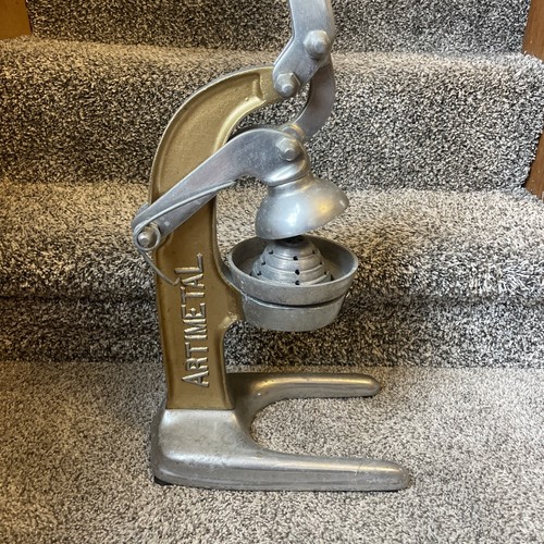 Vintage Artimetal Citrus Press Cast Aluminum Lever Powered Juicer | eBay