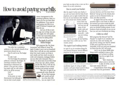 1985 Apple II Computer: Alan Greenspan Vintage Print Ad | eBay