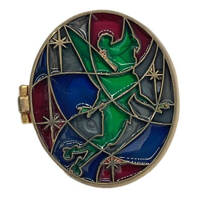 Disney DLR Pin 48425 Tinker Bell Peter Pan Hinged Stained Glass 2006 | eBay