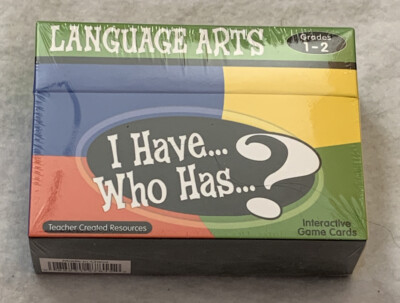 Language Arts I Have Who Has Interactive Game Cards Teacher Created ...