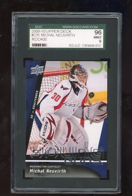 Michal Neuvirth 2009-10 Upper deck Rookie Young Guns #235 SGC 96 Mint 9 ...