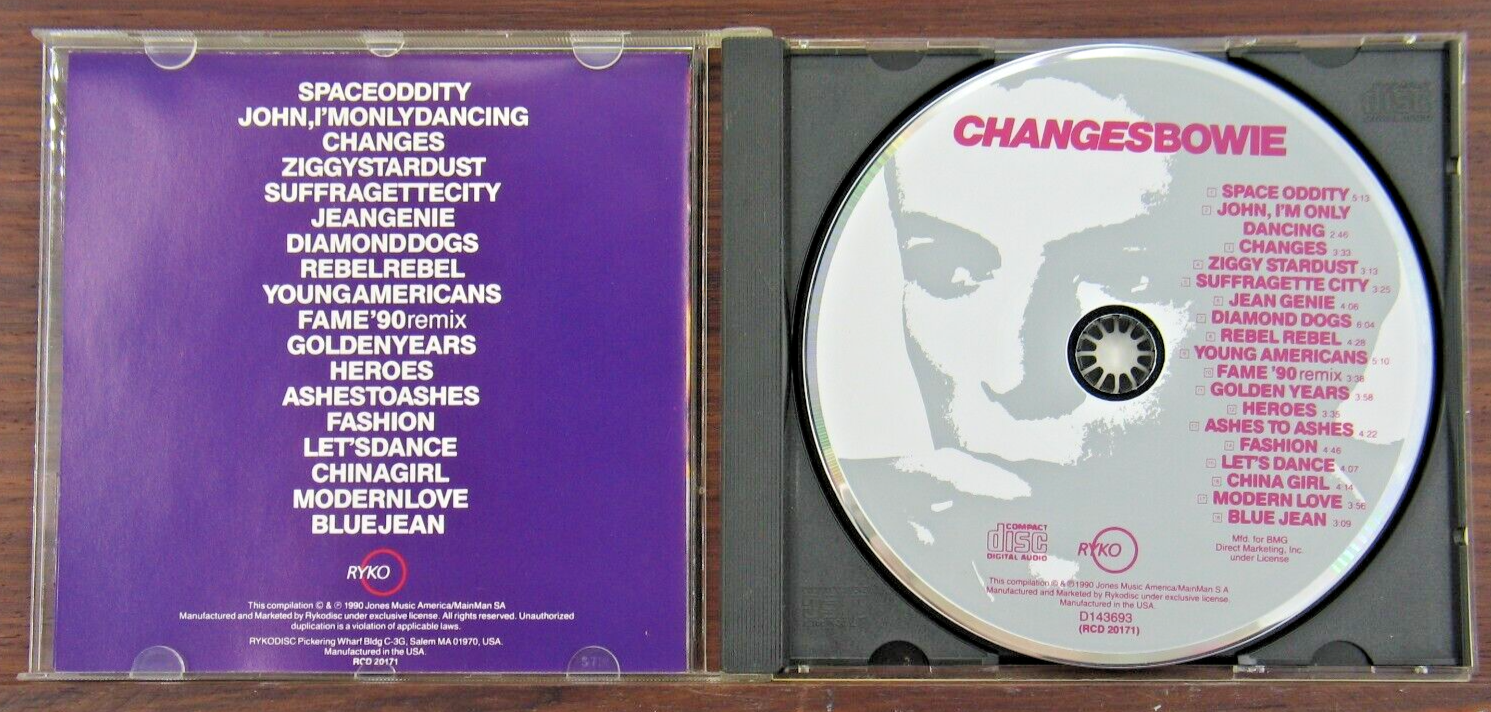 Changesbowie David Bowie CD greatest hits best of singles Rebel Ashes ...