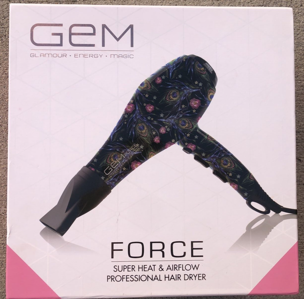 Gem Force Intense Ceramic Science Hair Dryer GemForce New | eBay