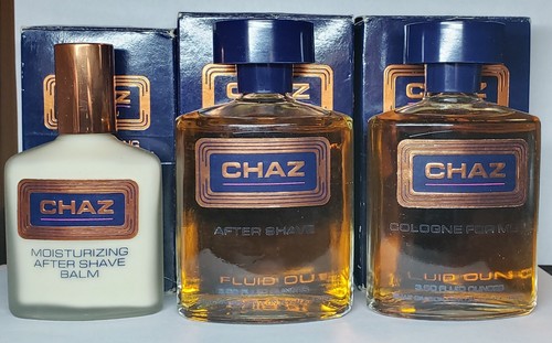 3 ~Vintage~CHAZ By REVLON Cologne Splash & After Shave 3.5 oz ea ...