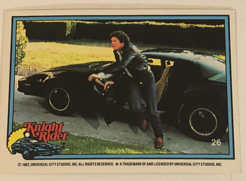 Knight Rider Trading Card 1982 #26 David Hasselhoff | eBay