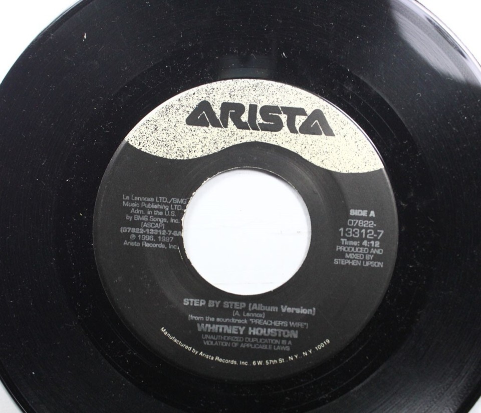 Soul 45 Whitney Houston - Step By Step (Teddy Riley Remix) / Step By ...