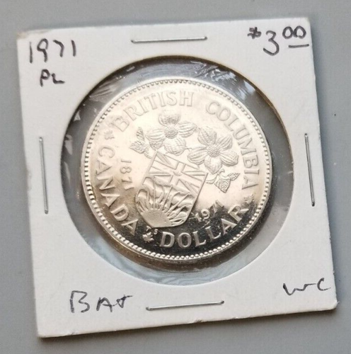 Canada One Dollar Coin Centennial British Columbia 1871-1971 | eBay