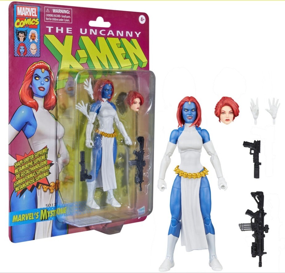 HASBRO MARVEL COMICS RETRO THE UNCANNY X-MEN MYSTIQUE 6" ACTION FIGURE ...