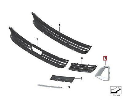 NEW GENUINE BMW 5 SERIES G30 LCI LUXURY FRONT BUMPER COVER AIR DUCT ...