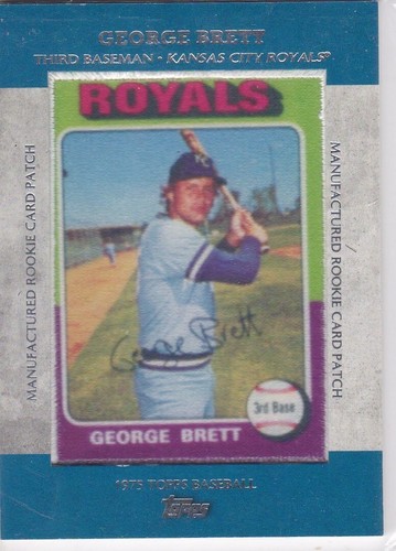 GEORGE BRETT Topps RARE ROOKIE CARD $$ PATCH Baseball RP RC Kansas City ...