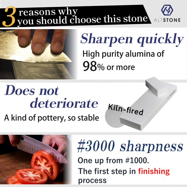 ALTSTONE FUKAMI Whetstone Sharpening stone #300 #1000 #3000 set from ...