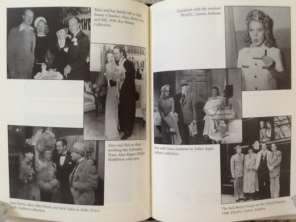 Alice Faye SIGNED Photo & Bio 30s Movie Actress Singer Tyrone Shirley ...