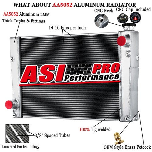 4 Rows Radiator for New Holland L218 L220 C227 Case TR270 SR175 SR200 ...