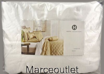 Hotel Collection Glint KING Quilted Coverlet & Pillowshams Set White | eBay