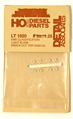 Detail Associates, EMD Classification Lights, Blank, Dash-2, HO Scale ...