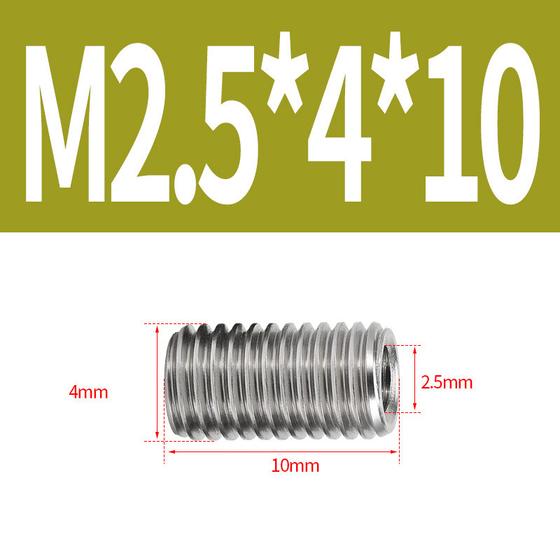 M2 to M5 Metric Male Female Thread Reducer Fitting Inserts Adapter ...