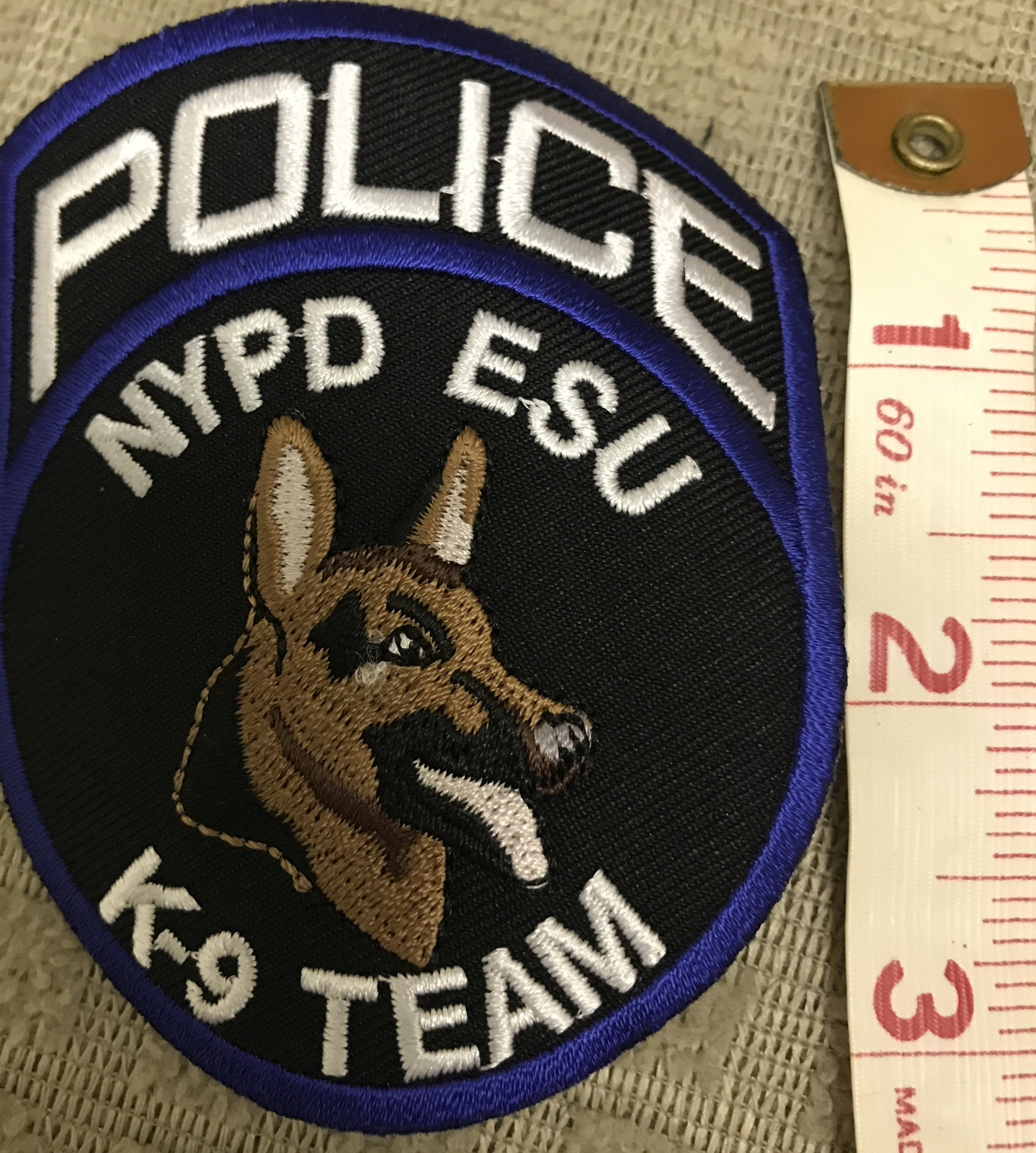 NYPD/ESU/K-9 TEAM/NEW YORK CITY POLICE DEPARTMENT/PATCH/COLLECTOR ITEM ...